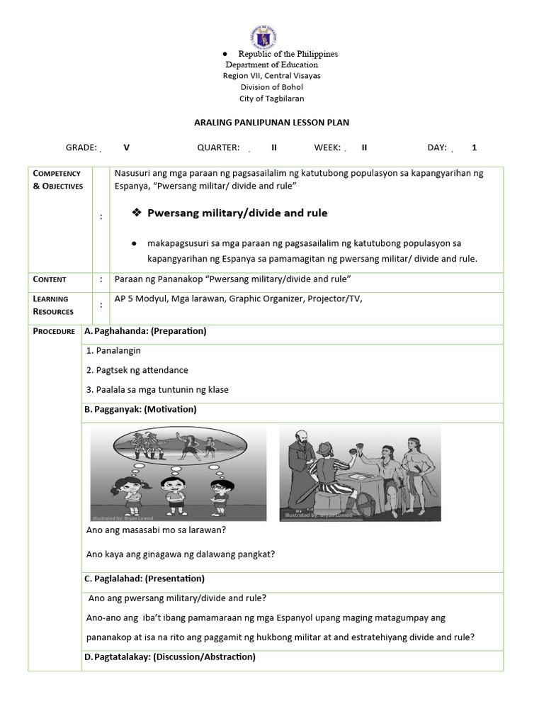 AP5 PLP Q2-W2-Day 1 | PDF
