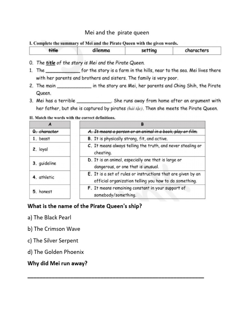 Mei and The Pirate Queen | PDF