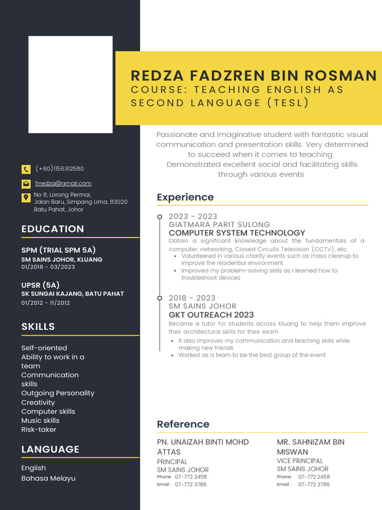 Professional Modern CV Resume | PDF | Cognition | Learning