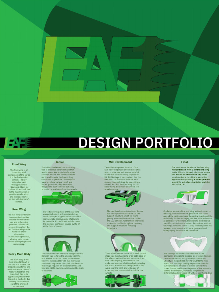 LEAF1 Regional Finals Engineering Portfolio | PDF | Lift (Force) | Drag ...