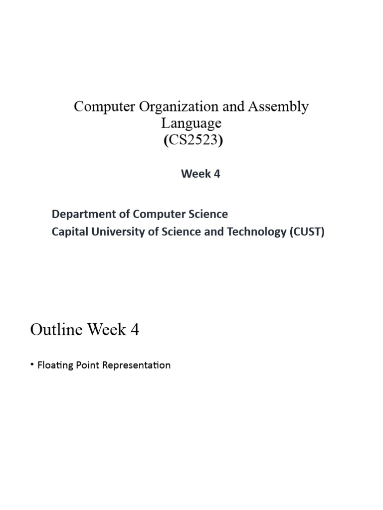 Lecture Slides Week4 | PDF | Teaching Methods & Materials