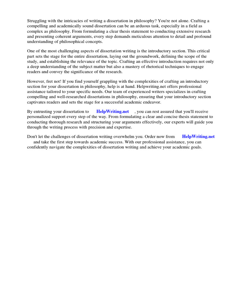 Exemple Dintro de Dissertation Philosophie | PDF | Thesis | Essays