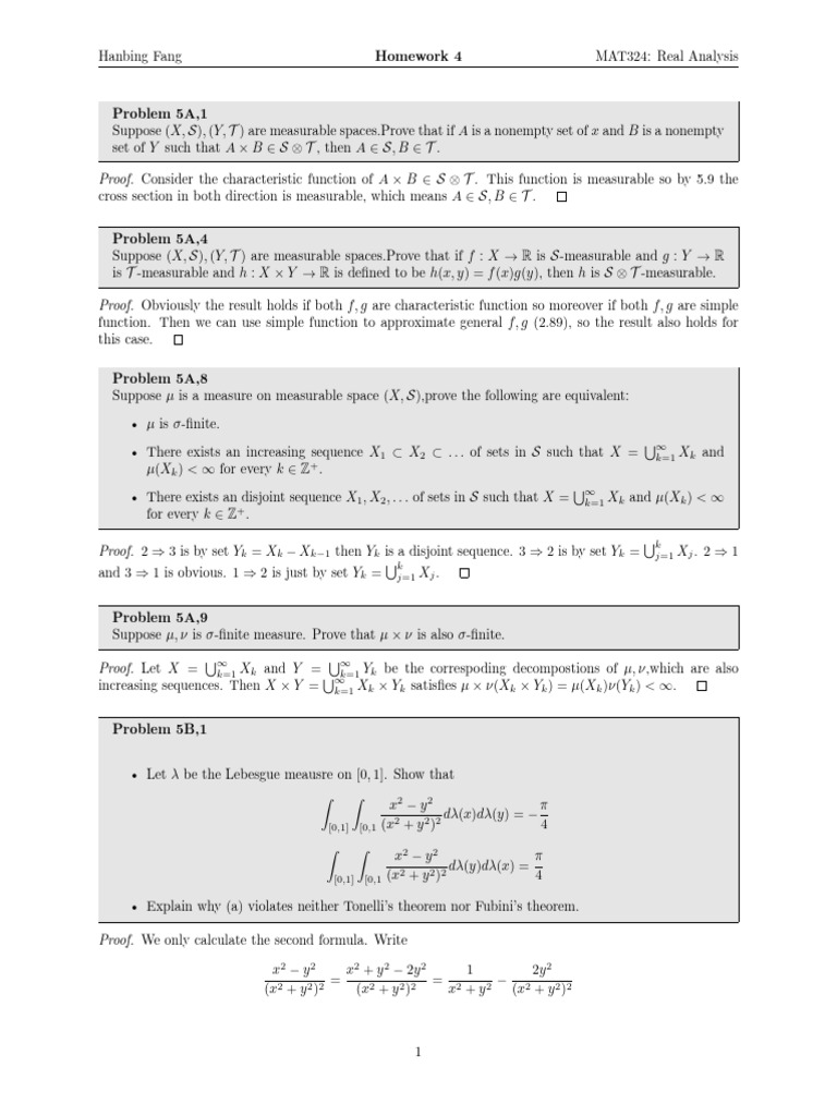 Solution To HW4 Mat324 | PDF | Function (Mathematics) | Abstract Algebra