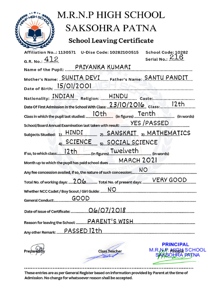 Living Certificate | PDF