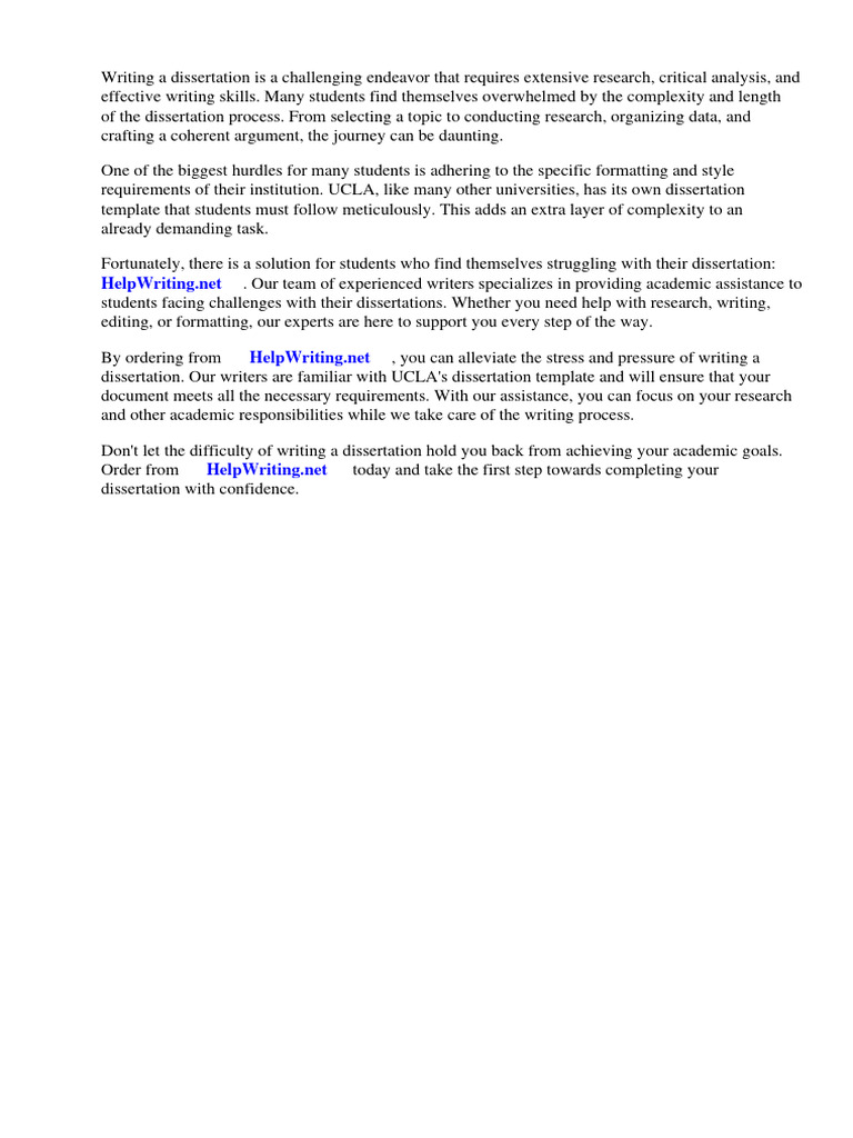 Ucla Dissertation Template | PDF | Thesis | Trademark