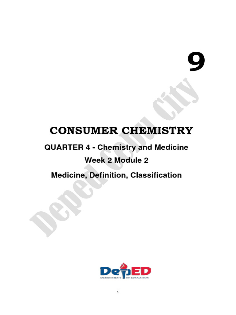 2 Mod Q4 Conchem | PDF | Psychotherapy | Medicine