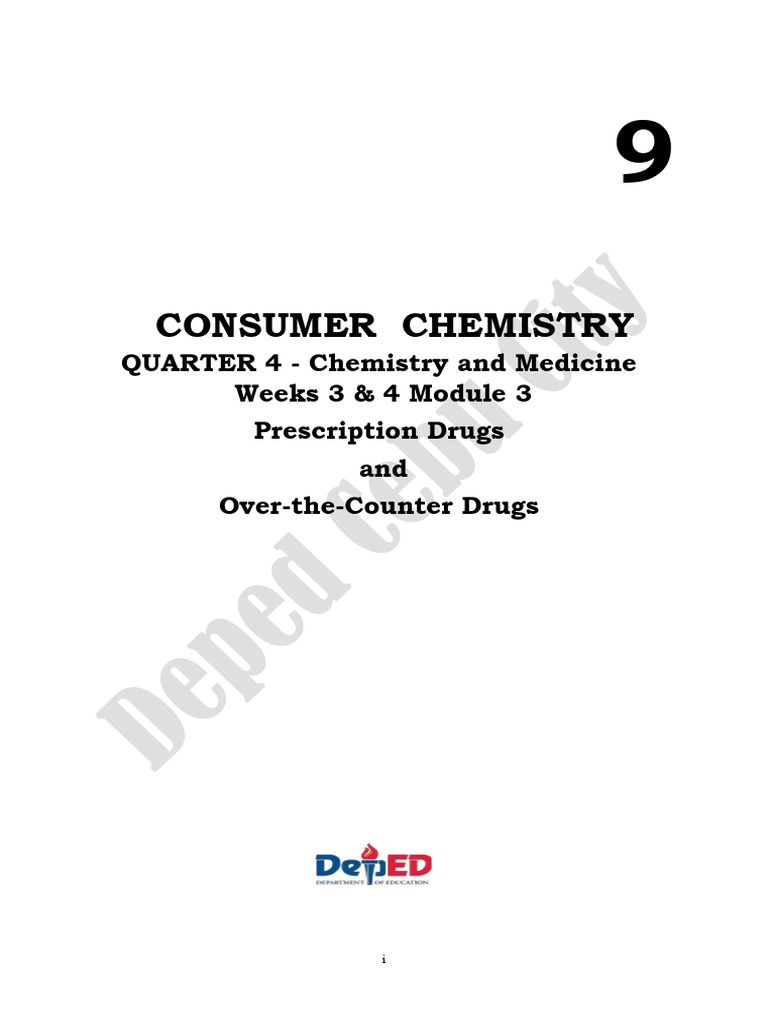 3 - Q4 Conchem | PDF | Over The Counter Drug | Prescription Drugs