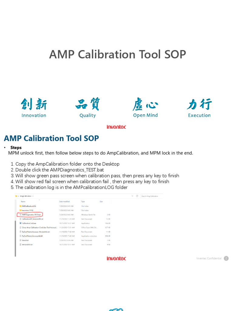d5273 Amp Calibration Tool Sop | PDF