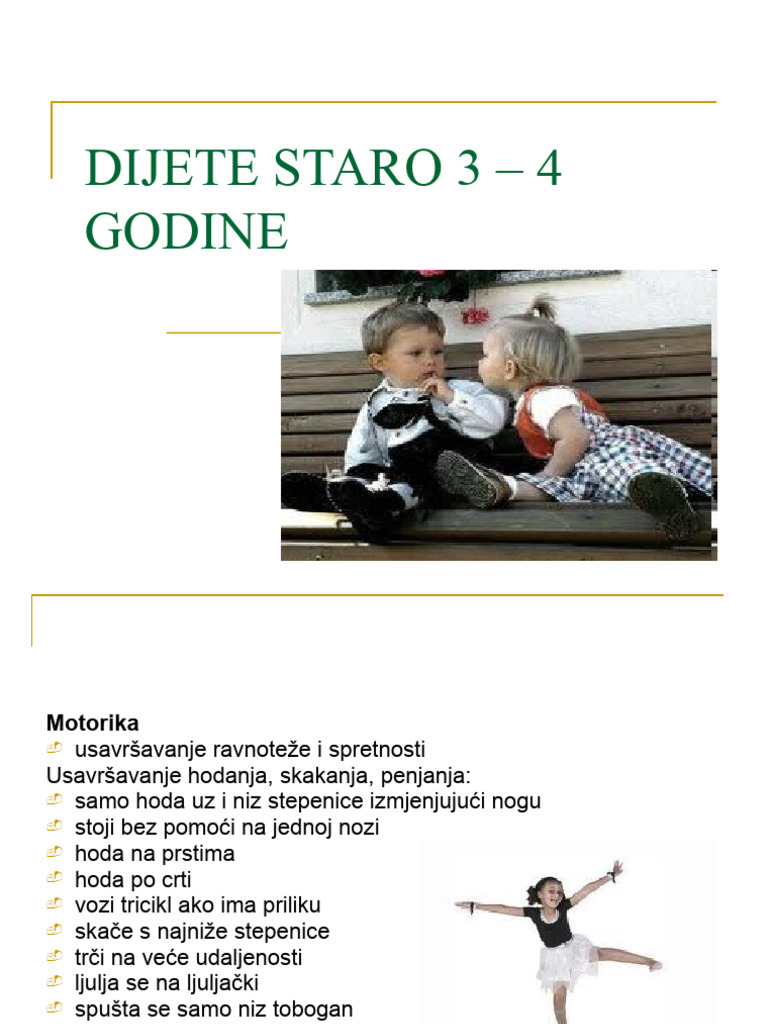 Dijete Između 3 I 4 Godine | PDF