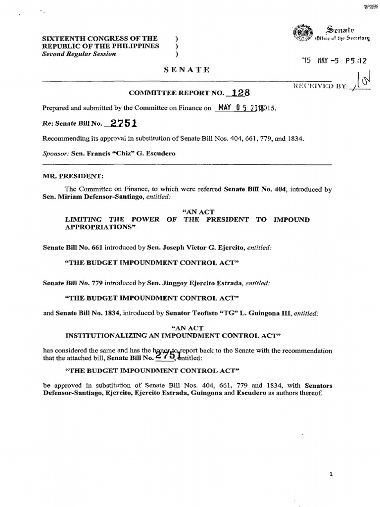 Senate: Second Regular Session | PDF | United States Congress ...