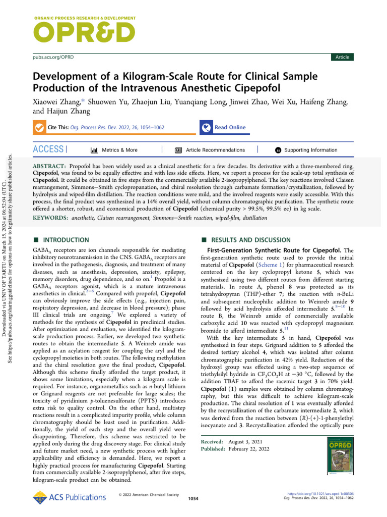 zhang-et-al-2022-development-of-a-kilogram-scale-route-for-clinical ...