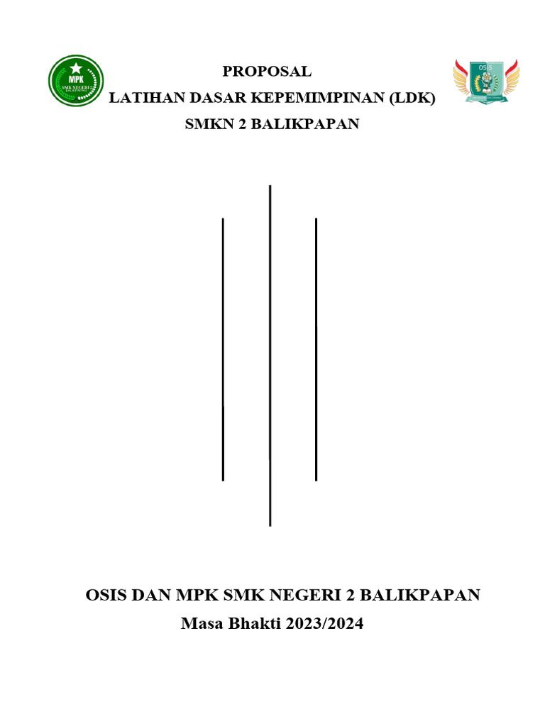 Proposal LDK OSIS SMKN 2 Balikpapan | PDF