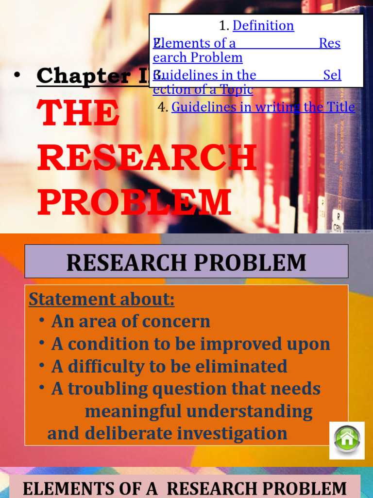2 - MoR - CHP 2 PPT Lec The Research Problem | PDF | Hypothesis | Null Hypothesis