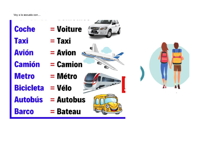 Les Moyens de Transport en Espagnol | PDF