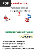 Veiksnio Ir Tarinio Raiska | PDF
