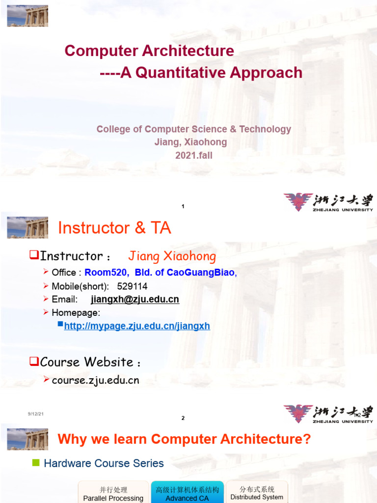 2021arch 1 Intro | PDF | Parallel Computing | Central Processing Unit