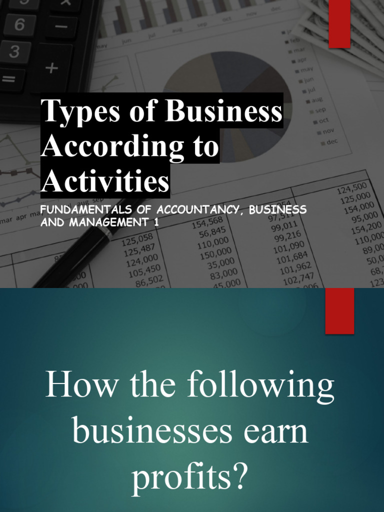5-Types of Business According To Activities | PDF