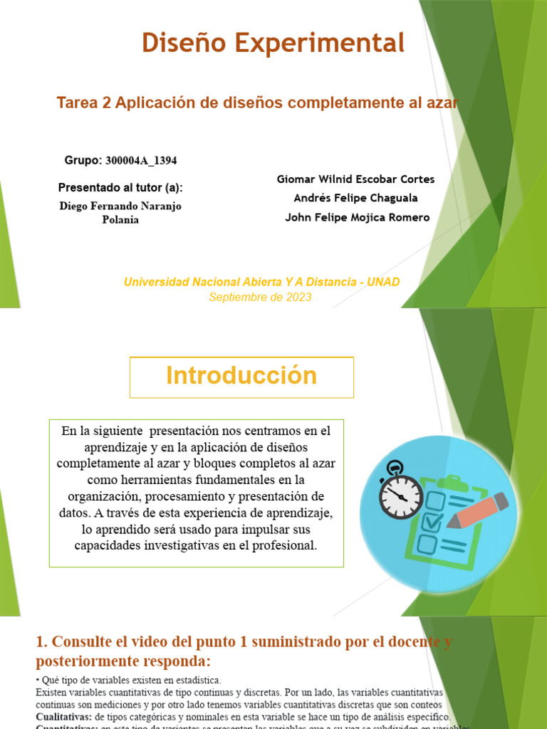 Aplicación de Diseños Completamente al Azar | PDF | Análisis de ...