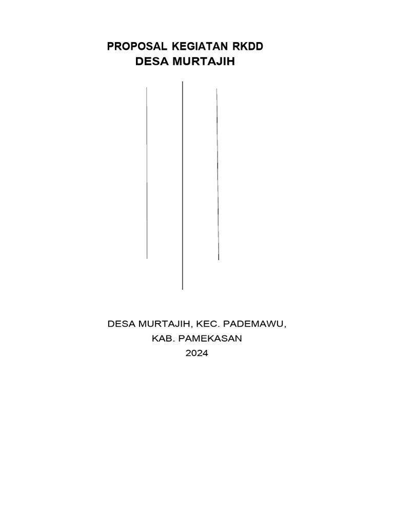 Proposal Kegiatan RKDD | PDF