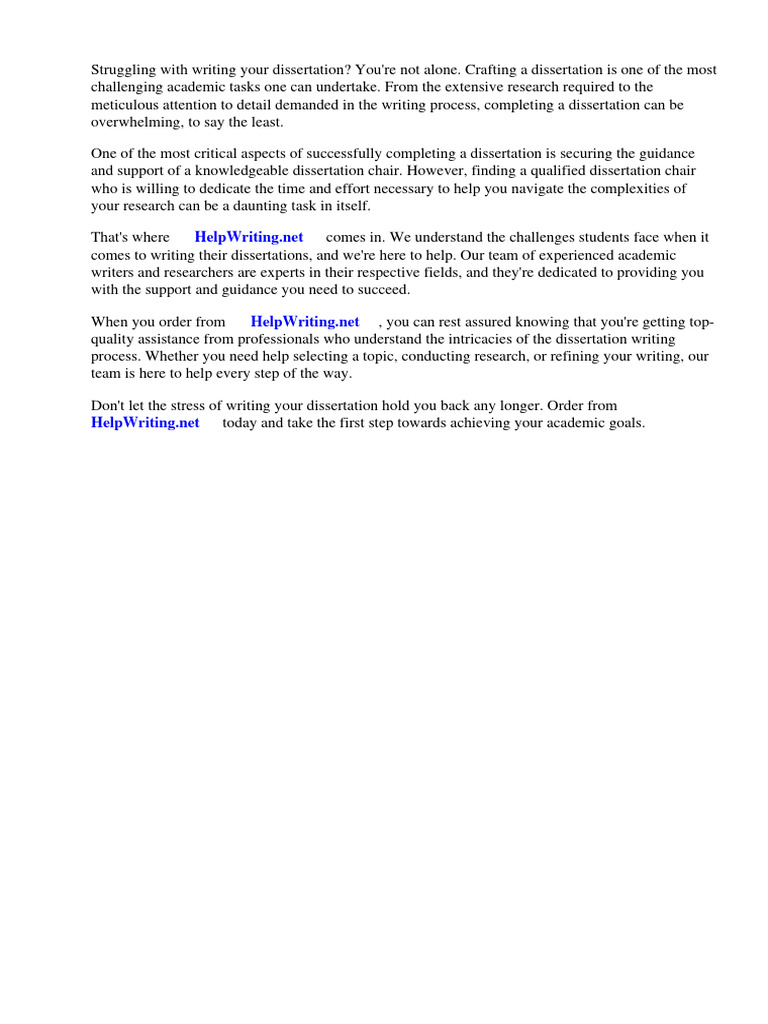 Dissertation Chair Pay | PDF | Thesis