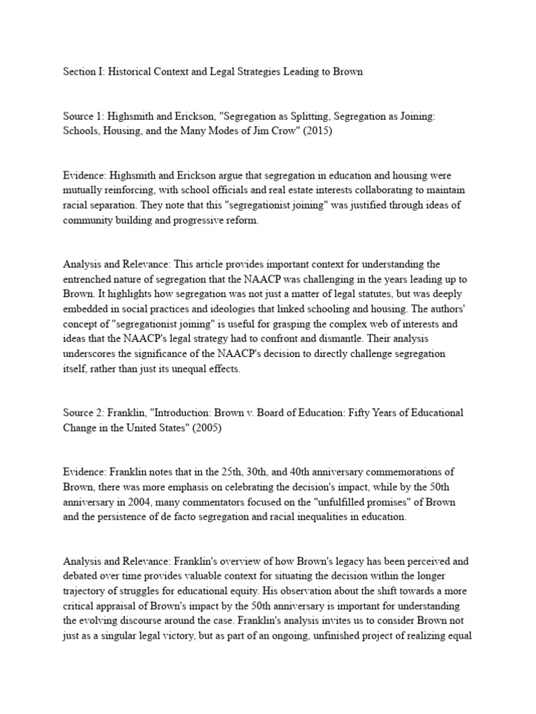 FINAL - APUSH B V.B Outline | PDF | Racial Segregation In The United ...