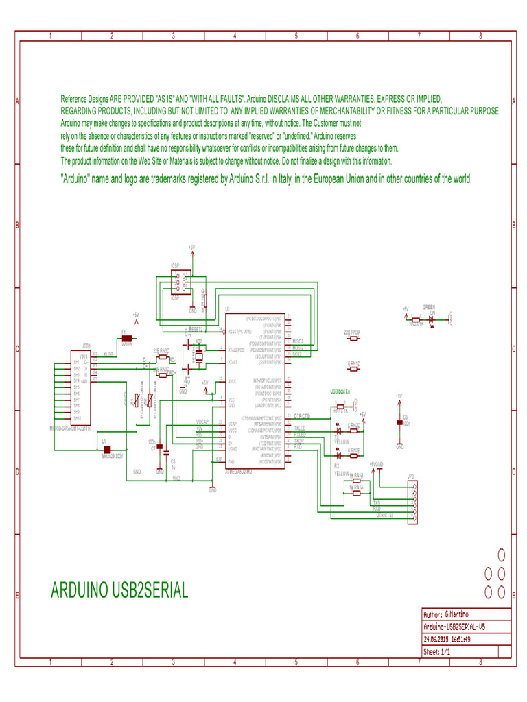 Arduino USB2SERIAL V5 SCH | PDF Arduino USB2SERIAL V5 SCH | PDF