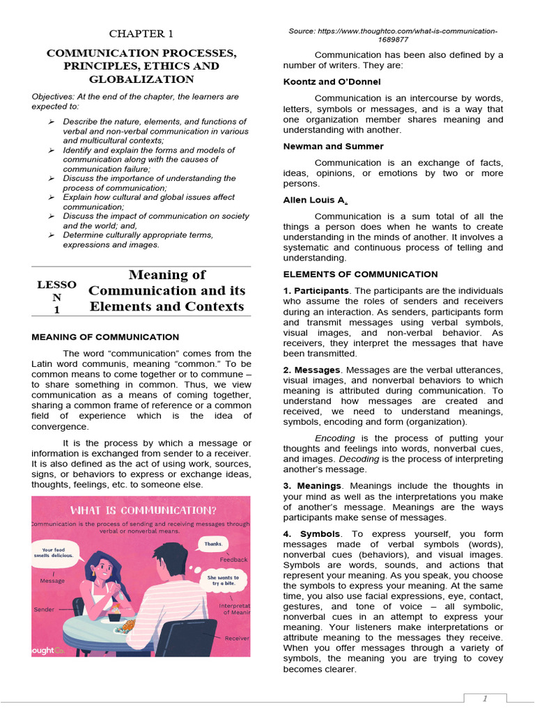 Communication Essentials Guide | PDF | Communication | Nonverbal Communication