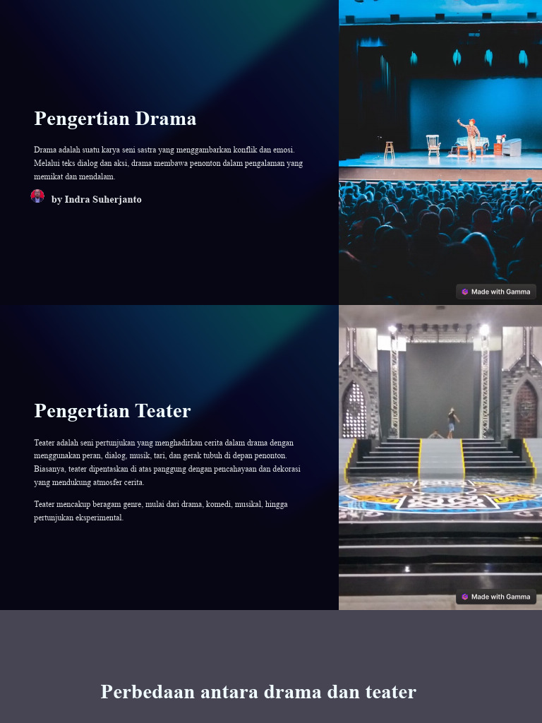 Perbedaan Drama Dan Teater | PDF