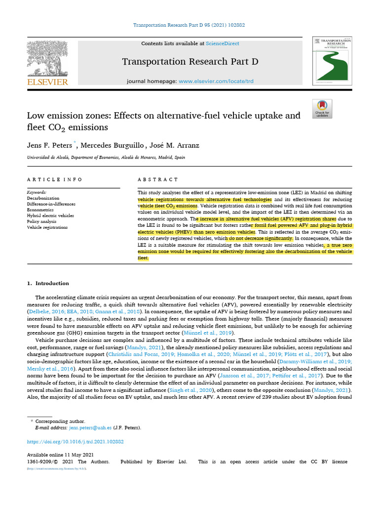 Low emission zones- Effects on alternative-fuel vehicle uptake and ...