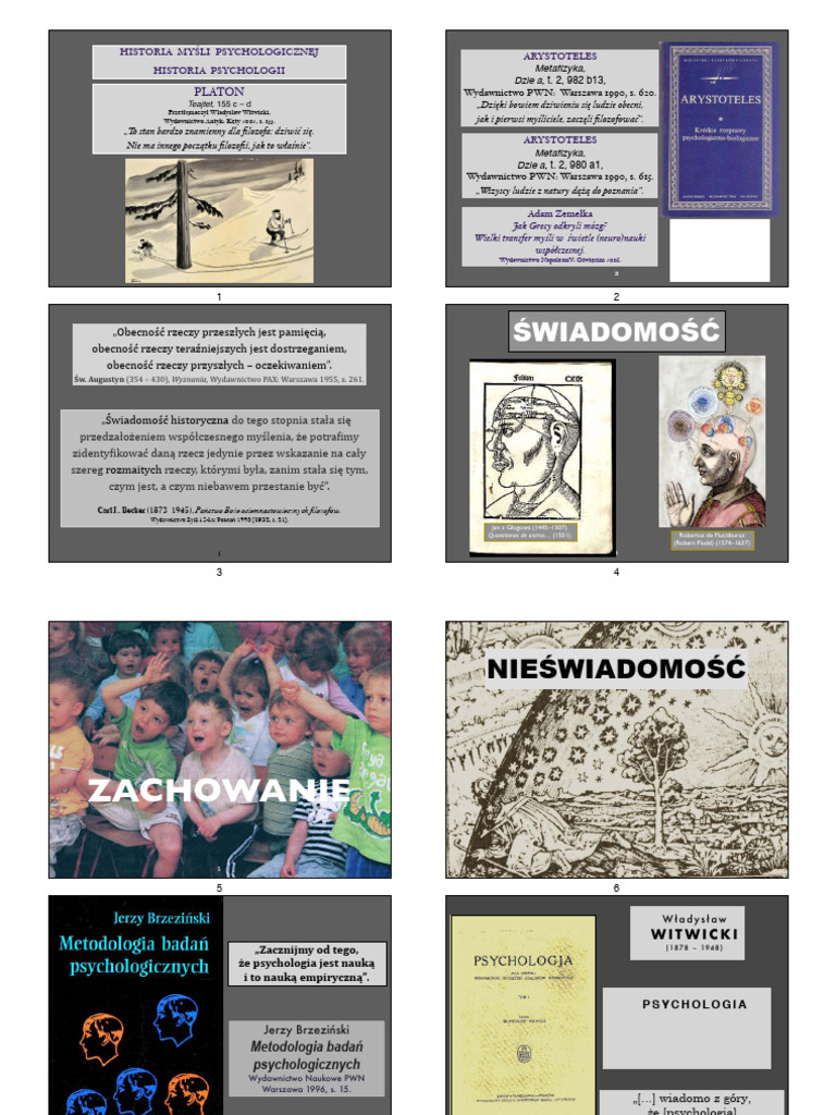 Historia Mysli Psychologicznej 2 | PDF