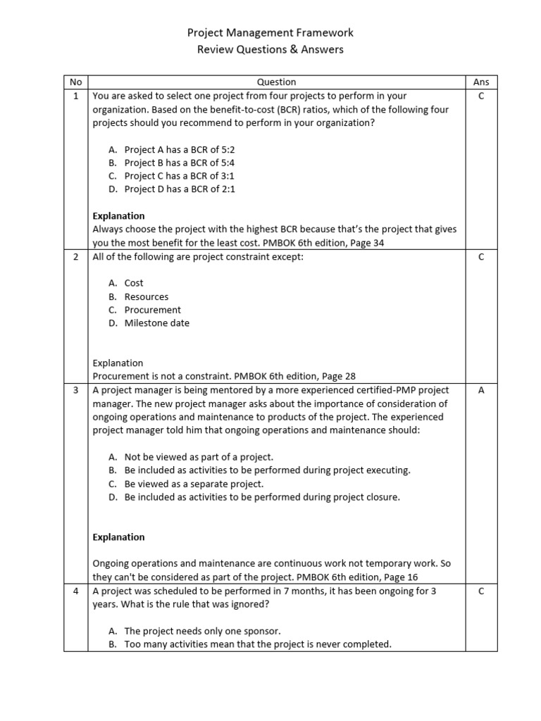 Project Management Exam Prep | PDF