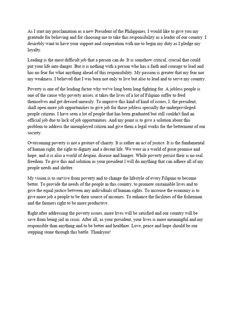 speech | PDF | Poverty | Poverty & Homelessness