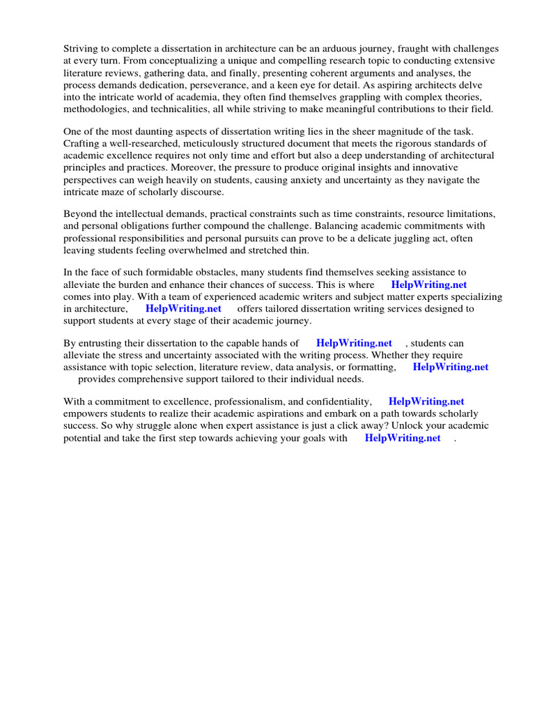 Dissertation in Architecture | PDF | Thesis | World Wide Web