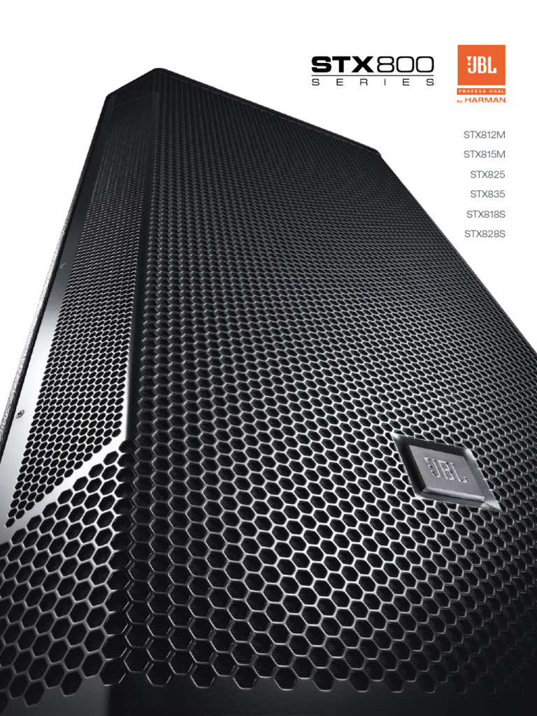 JBLpro STX800 Brochure Web 150511 | PDF | Loudspeaker | Audio Electronics