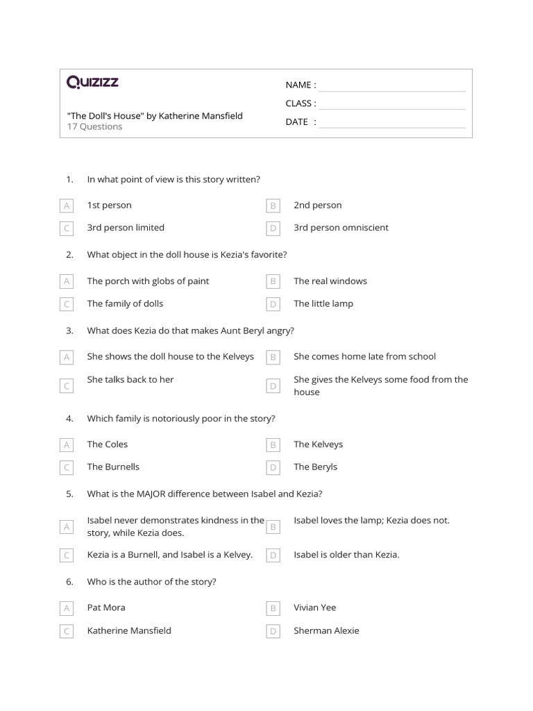 The Doll's House by Katherine Mansfield | PDF | Short Stories