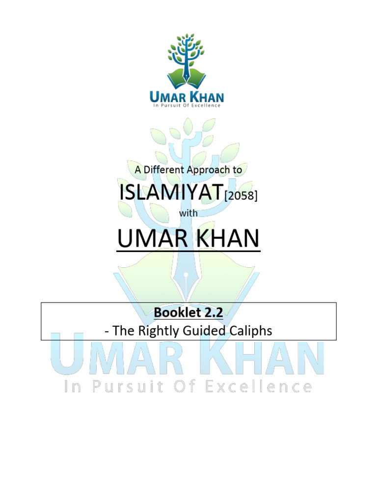 The Rightly Guided Caliphs | PDF | Umar | Muhammad