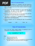 Time of Concentration: Part 630 Hydrology National Engineering Handbook ...