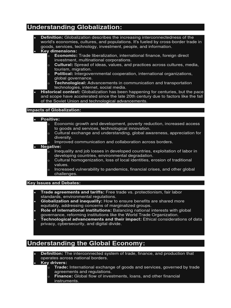 Enhancement 1 TCW Review Material | PDF | Sustainability | Globalization