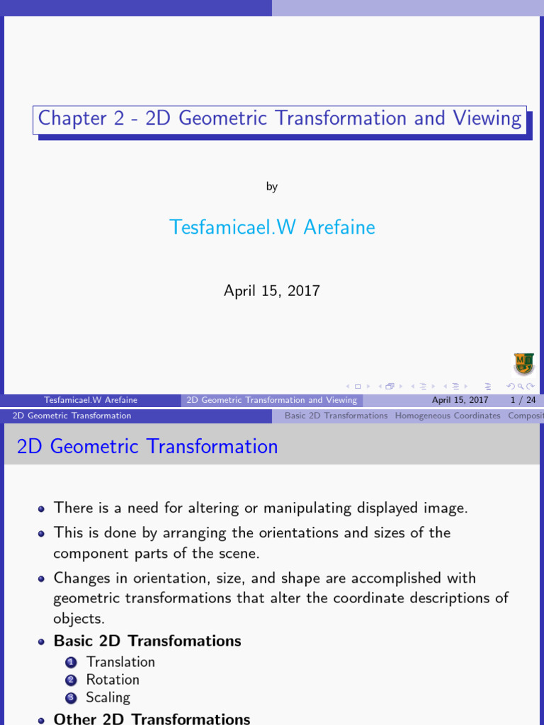 Cg Chapter2 Pdf 2 D Computer Graphics Cartesian Coordinate System