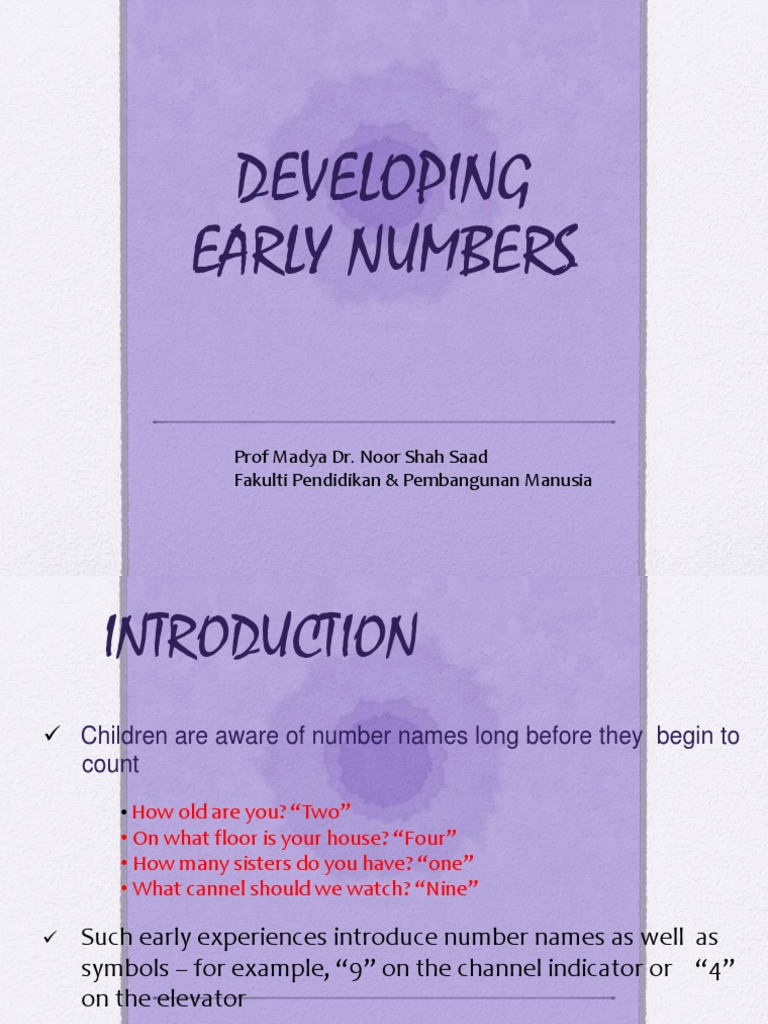 Pre Number Concepts | PDF | Shape | Epistemology