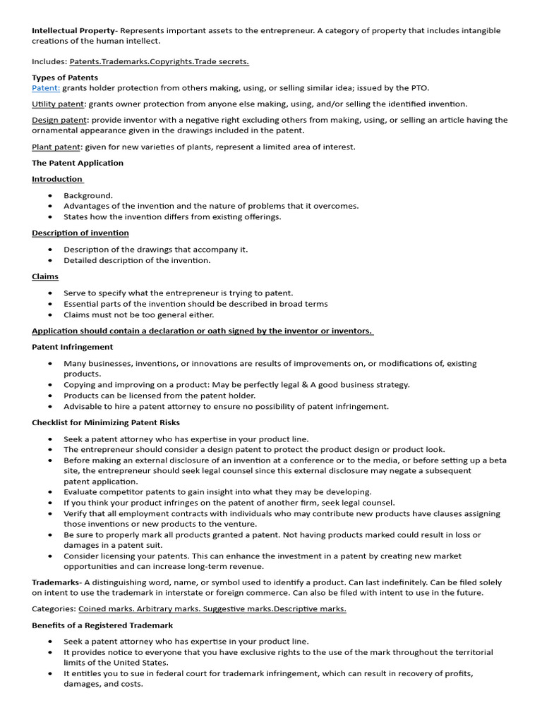 Intellectual-Property-Marketing-Plan | PDF | Patent | Marketing