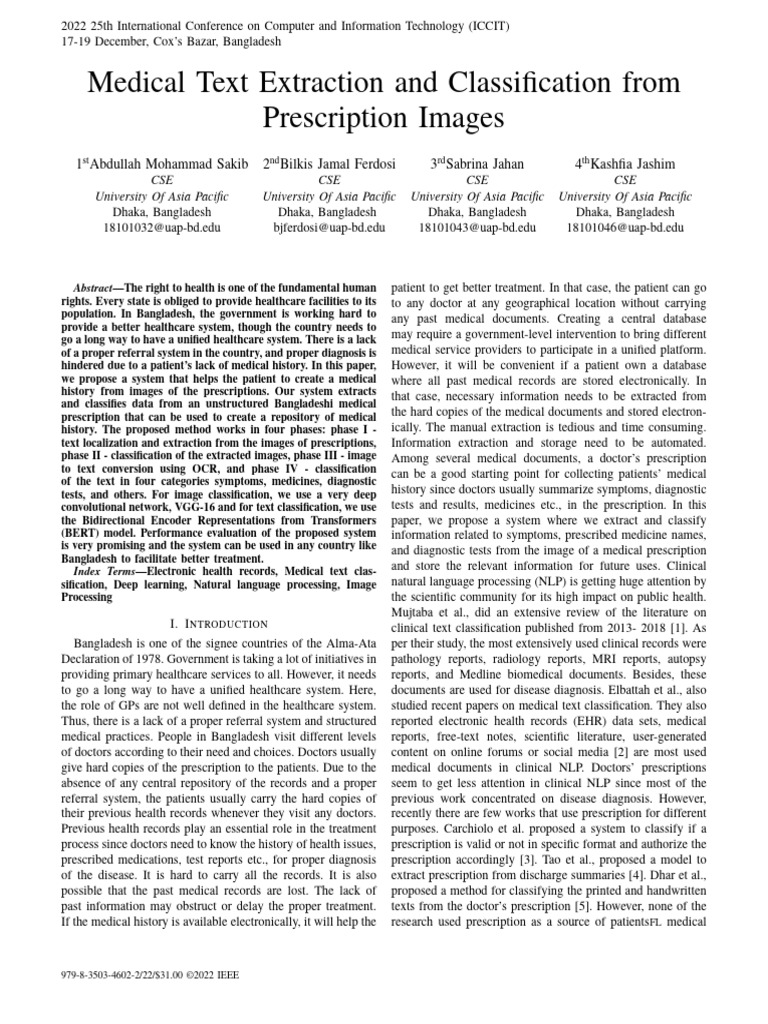 Pap 1 | Download Free PDF | Medical Prescription | Optical Character Recognition