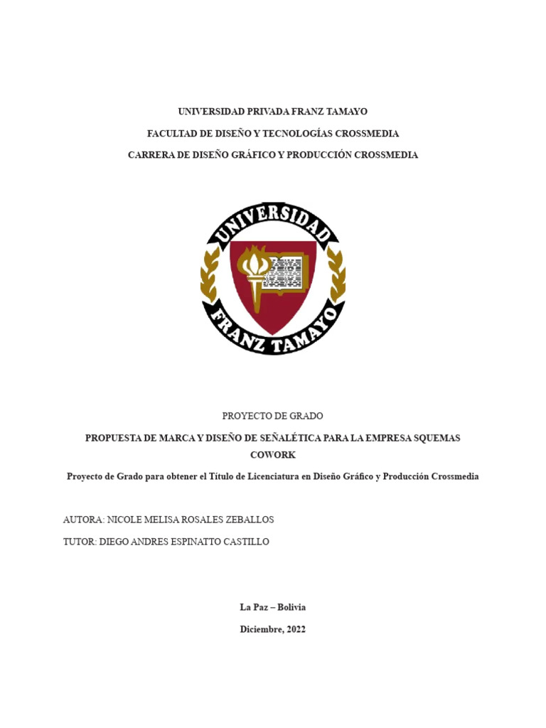 Proyecto de Grado | PDF | Marca | Diseño