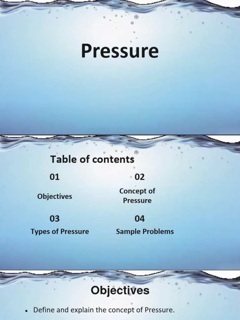 Understanding Pressure in Fluid Mechanics | PDF | Pressure | Pressure Measurement