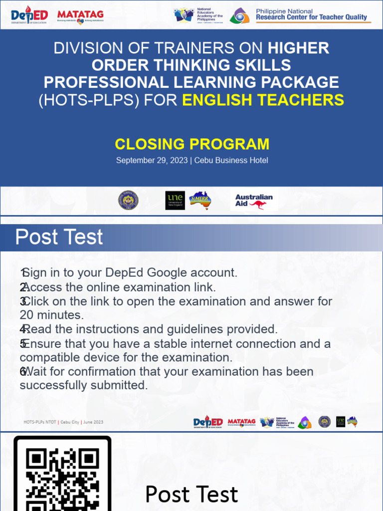 Closing Program For Editing - HOTS-PLP - Closing Program | Download ...