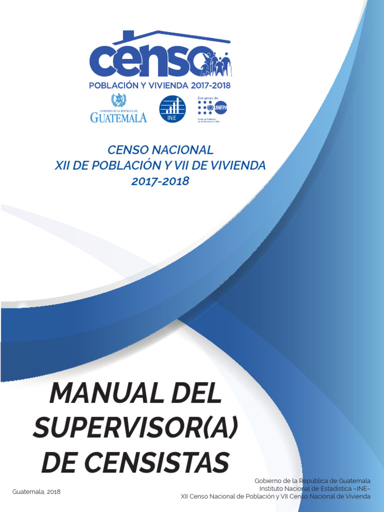Manual Del Supervisor | PDF | Censo | Población