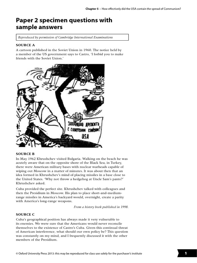 USA's Cold War Containment Strategies | PDF | Nikita Khrushchev | Cuban ...