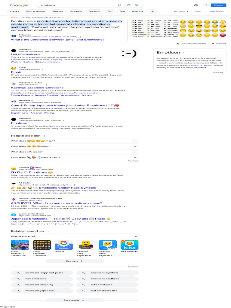 Emoticons - Google Search | PDF | Text | Writing