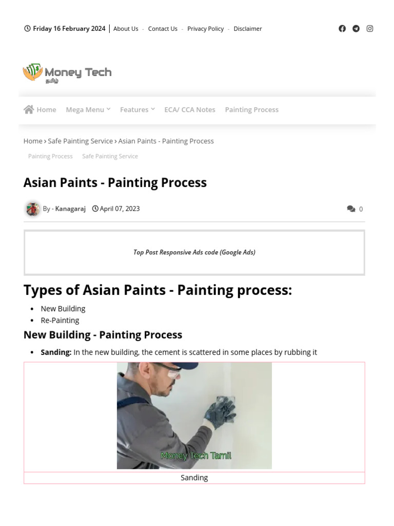 Asian Paints - Painting Process | PDF | Paint | Paintings