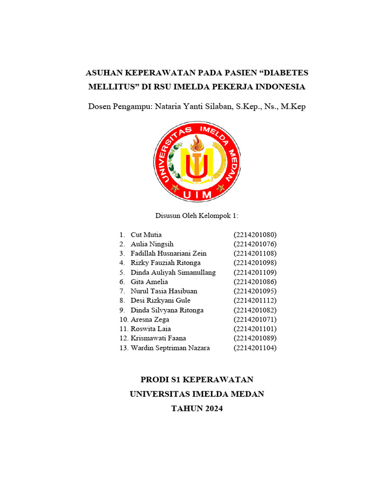 Askep DM Kelompok 1 | PDF